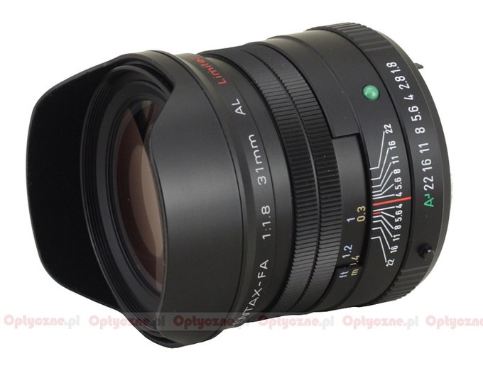 Pentax smc FA 31 mm f/1.8 AL - lens review - LensTip.com